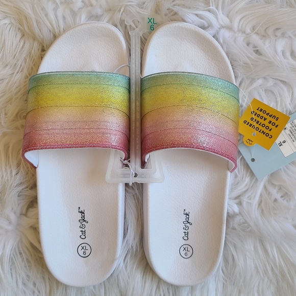 Shoes | Nwt Cat Jack Rainbow Slides | Poshmark